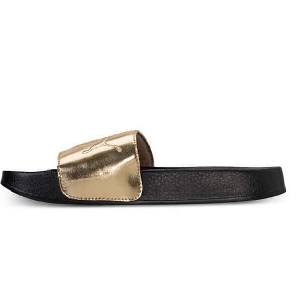 Puma | Shoes | Brand News Puma Gold Slide Sandals | Poshmark